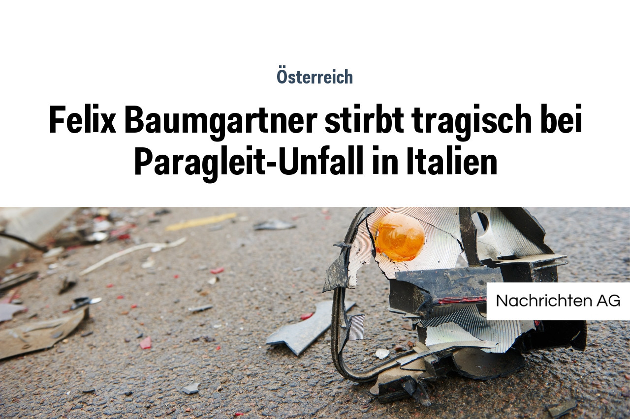 Felix Baumgartner hukkus Itaalias paraplaaniga õnnetuses traagiliselt